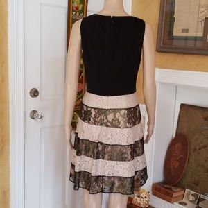 Jessica Simpson | Dresses | Pretty Black Gold Lace Jessica Simpson ...